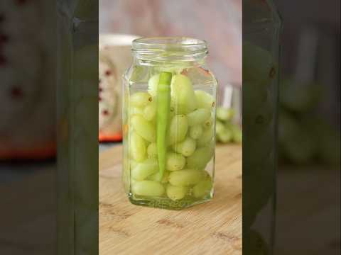 Sweet & Tangy Pickled Grapes Recipe | Quick & Easy Snack Idea