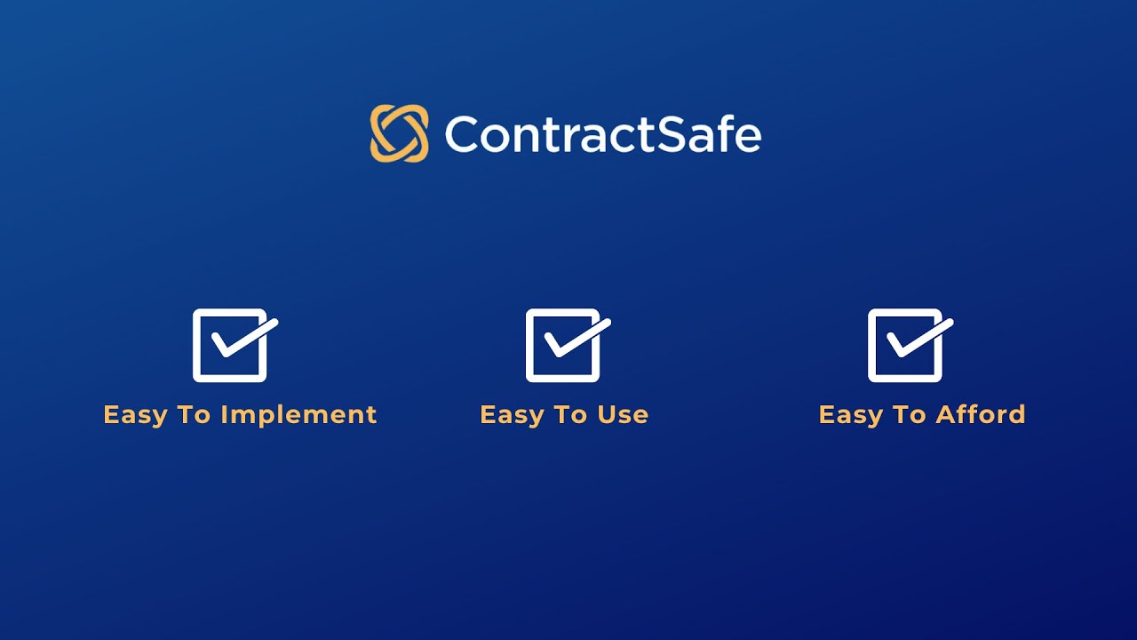 Easy Contract Management With ContractSafe