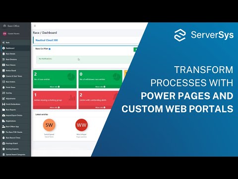 Web Portals & Power Pages Demo: Websites for Transformed Business Processes
