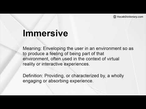 Immersive Meaning