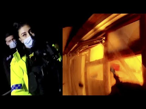 Man Throws Petrol On Police Officers & Sets Fire To Them (Body Cam Footage)