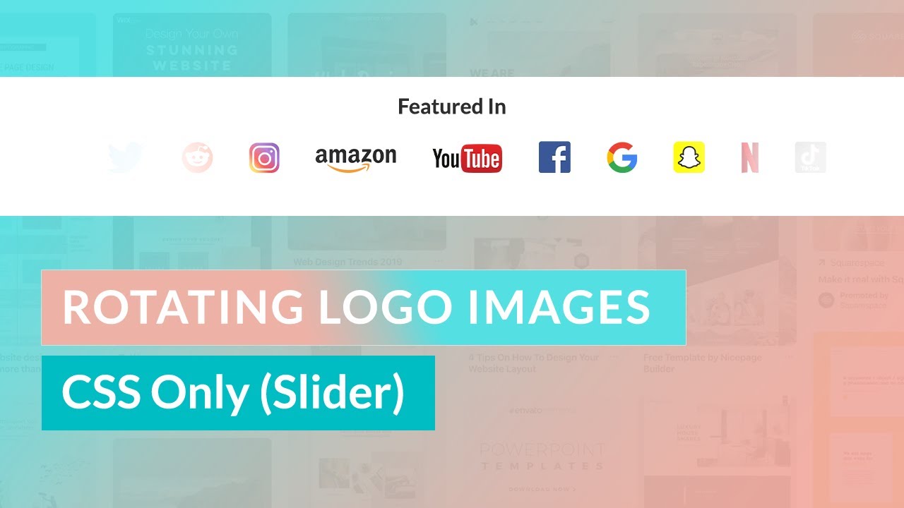 How to Create Rotating Logos with CSS Only (EASY)