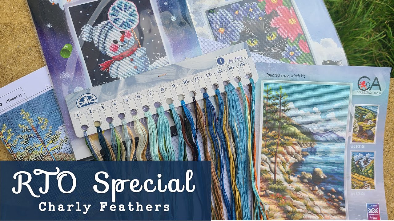 Flosstube Extra: RTO Special - unboxing of NEW Collection D'Art counted cross stitch kits