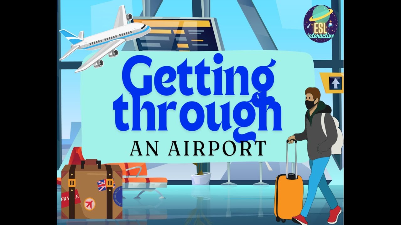 The Airport. ESL/ELL PowerPoint Lesson for A2/B1 Level Preview. Link to lesson in the description
