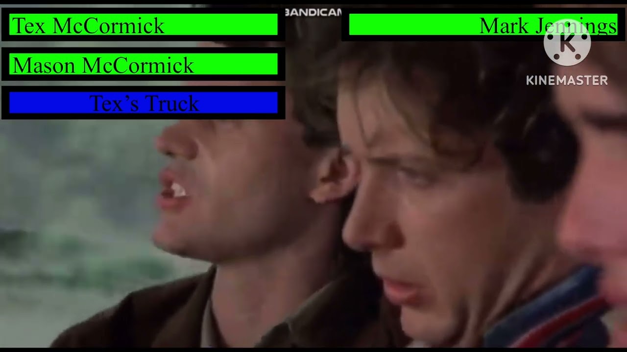 Tex (1982) state line scene with healthbars