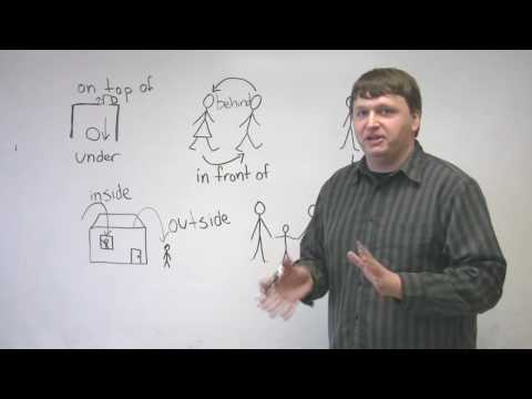 English Vocabulary for Beginners - Spatial Location - UNDER, BEHIND, IN FRONT OF, and more!