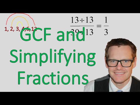 Using Greatest Common Factor to Simplify Fractions