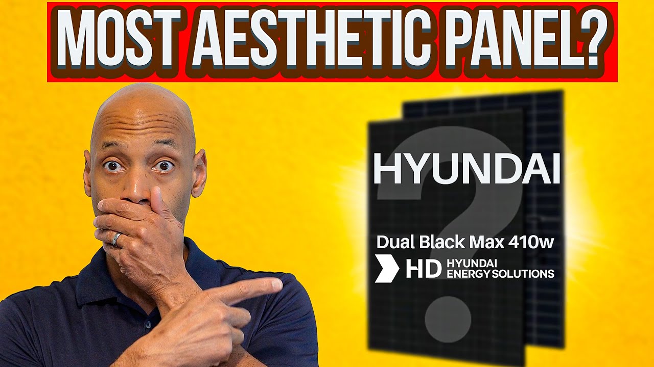 New Hyundai Dual Black Max 410W Solar Panel