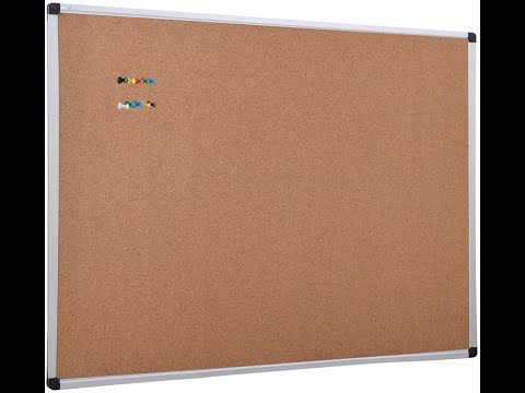 XBoard Cork Board 36 x 24, Notice Cork Bulletin Board - Review