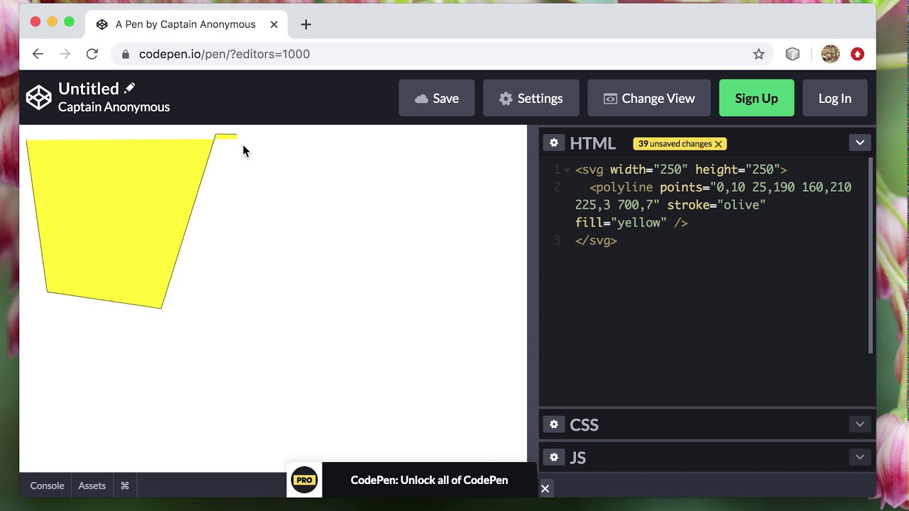 Topics - Html: SVG Polyline Elements