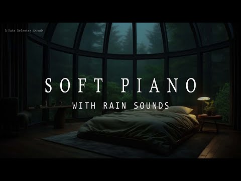 Rain on Window & Soft Piano Chords 🌧️🪟🎶 | Nighttime Music for Inner Peace
