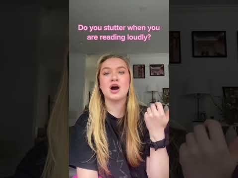 Do you stutter while reading aloud? #stutter #stammer #relatable #beauty #mentalhealth #education