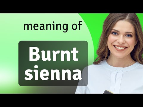 Burnt sienna | meaning of BURNT SIENNA
