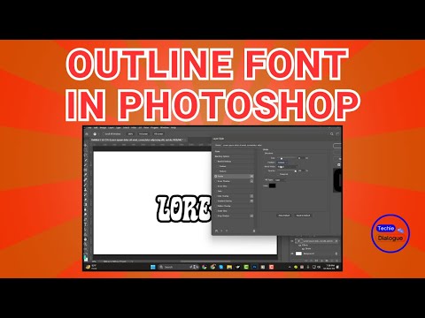 How to Outline Font in Photoshop