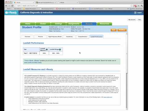 Finding Student Lexile Levels
