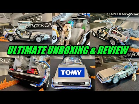 ULTIMATE 1/10 Scale TOMY Diecast Back to the Future DeLorean Time Machine Unboxing & Review