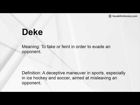 Deke Meaning