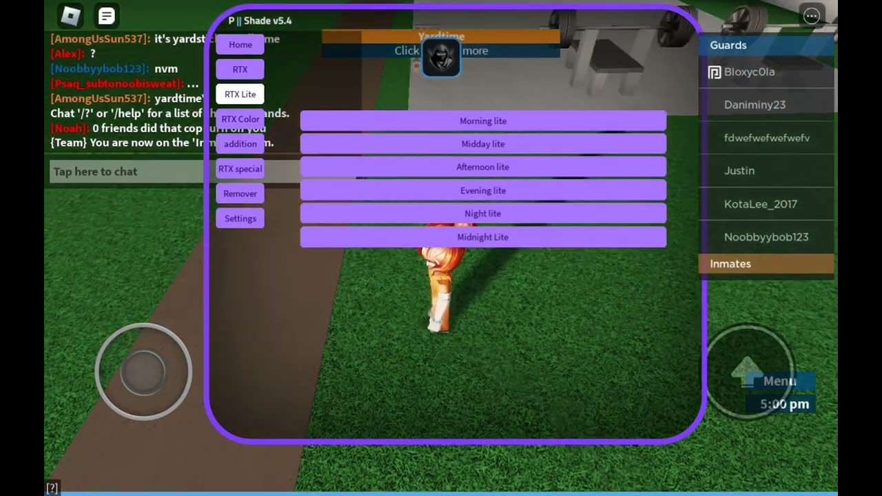 Roblox Fe Script Showcase (Rtx Gui)