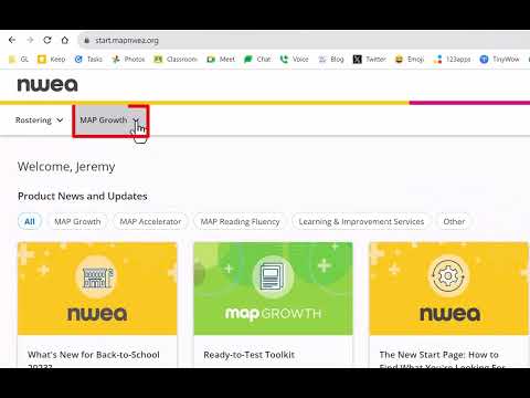 NWEA MAP Manage Test Sessions