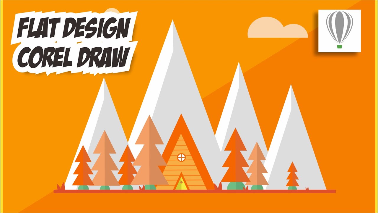 FLAT DESAIN 😱 | COREL DRAW |TUTORIAL VIDEO