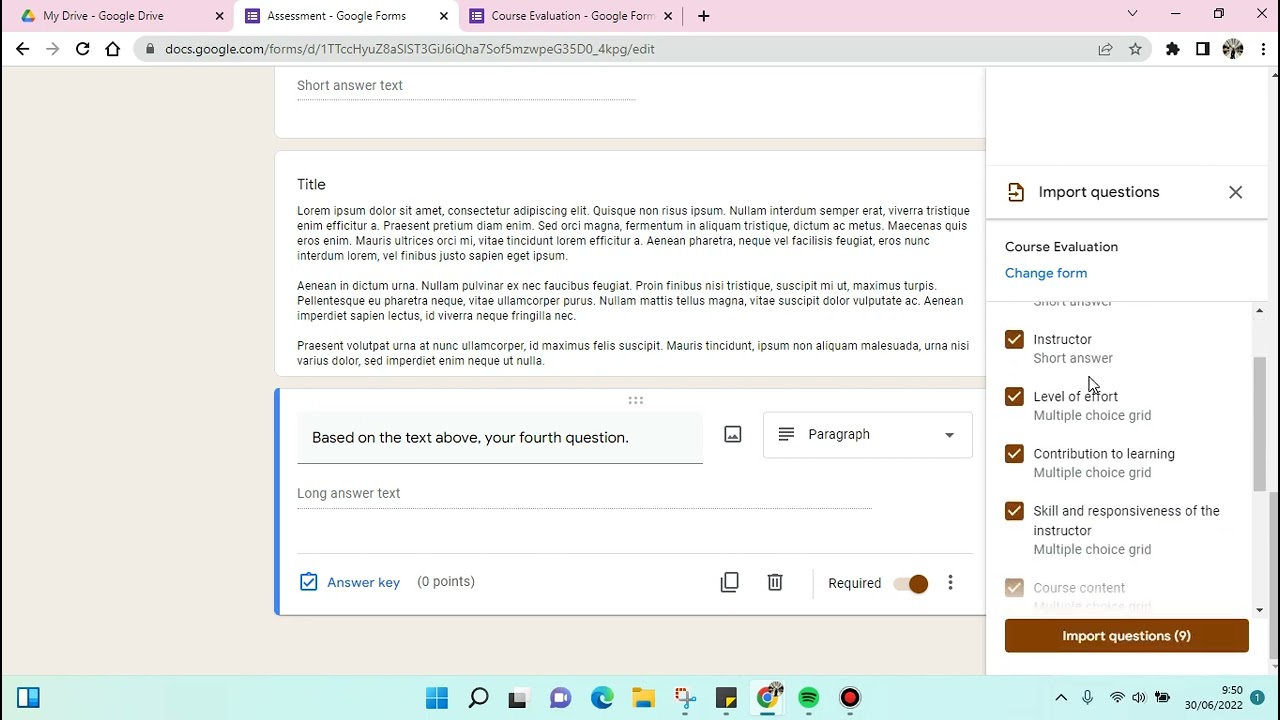 How to Merge Two Google Forms