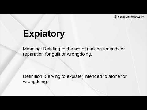 Expiatory Meaning