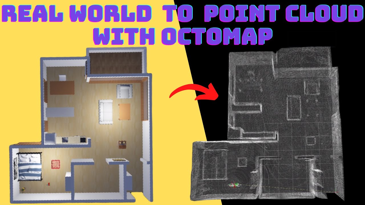 3D mapping using OctoMap | Webots | Pointcloud