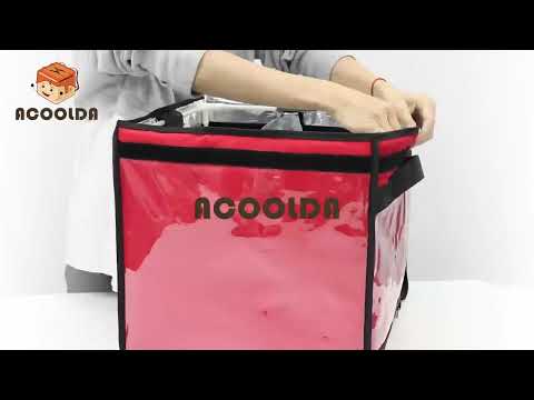 ACD-B-048 Best Quality Food Delivery Backpack Insulated Pizza Delivery Bags With Straps Custom Logo