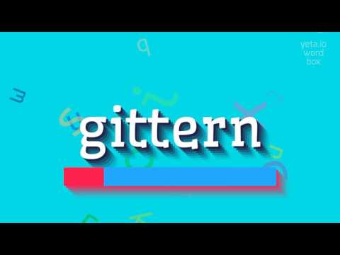 GITTERN - How to pronounce it?