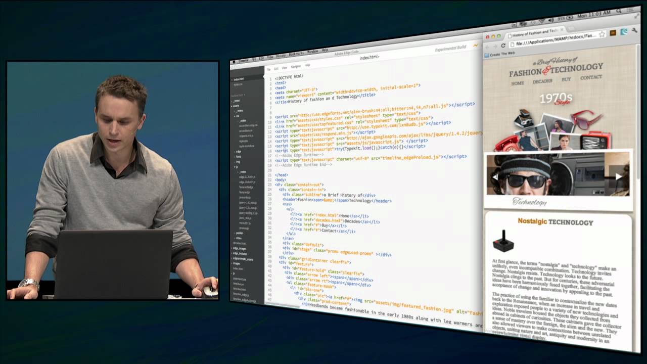 Create the Web Keynote : Brackets and Edge Code