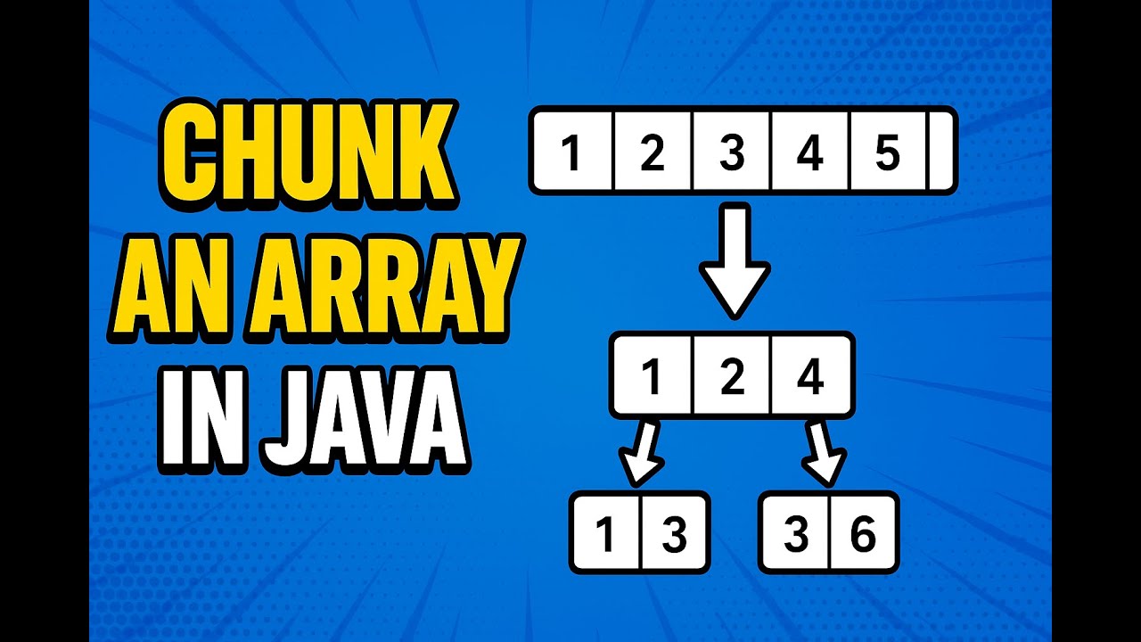 How to Split an Array into Chunks in Java |software testing experience interview questions