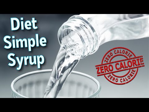 Diet Simple Syrup with Sucralose and Allulose (or Erythritol)