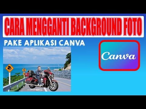 Cara mudah mengganti background foto di canva, @omdea