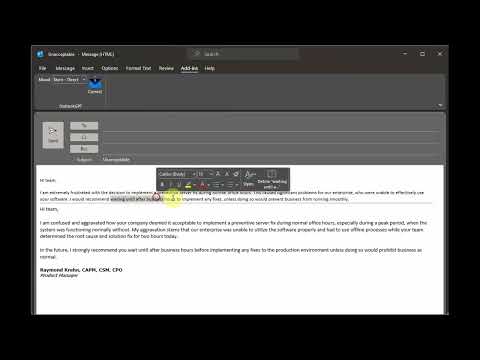 Outlook GPT Preview