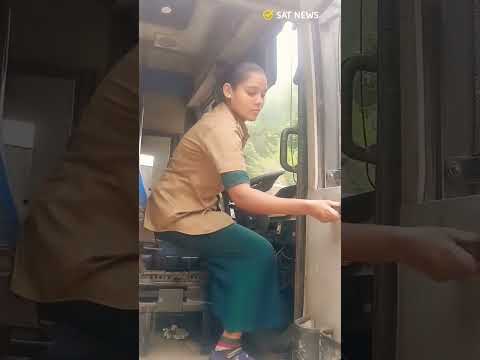 The First Female Driver to join the service of MSRTC 😍🥰 #ladydriver #msrtclovers