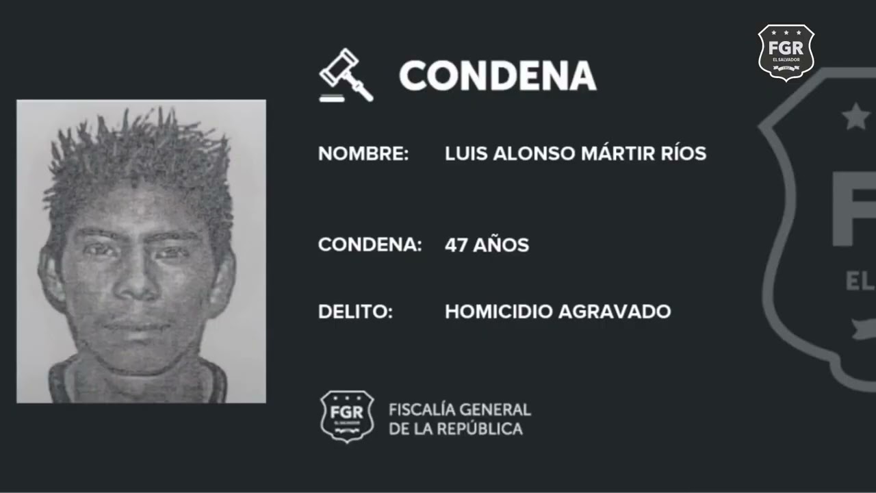 FGR logra que tres pandilleros de la MS-13 reciban penas de entre 47 y 50 años de cárcel.