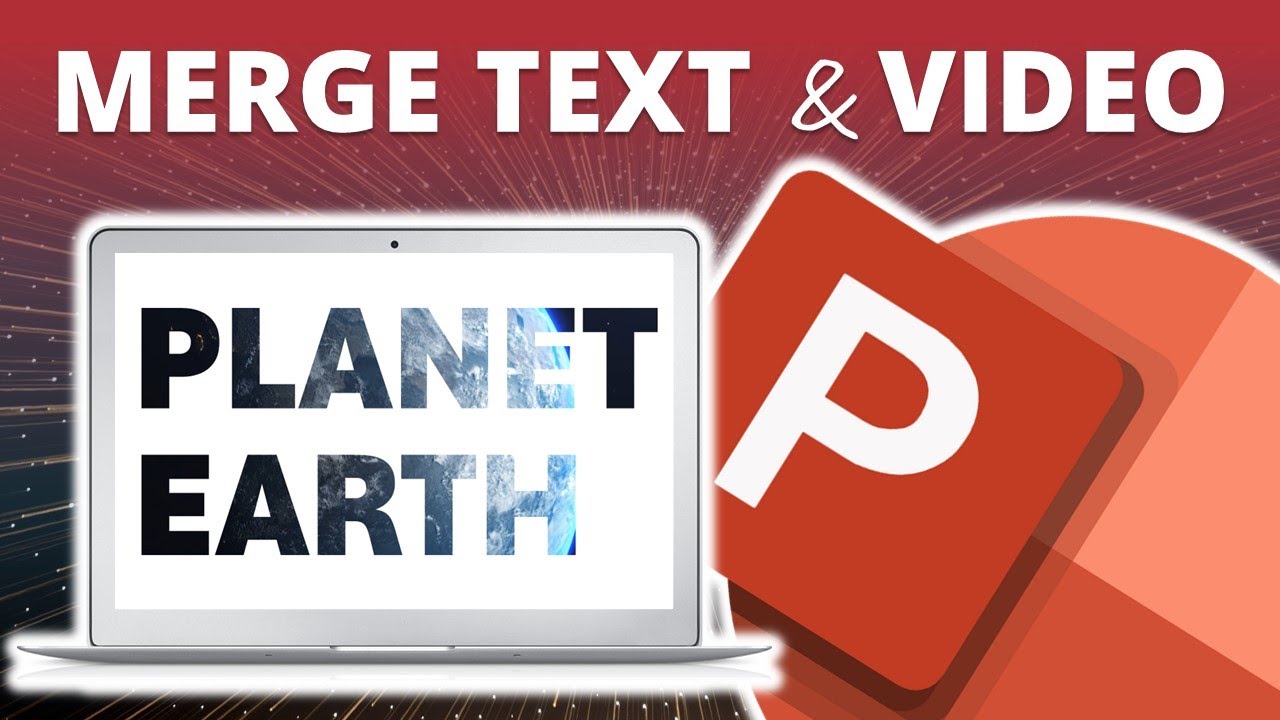 How to Merge Text and Video in PowerPoint! 🔥 [PPT TRICKS!]