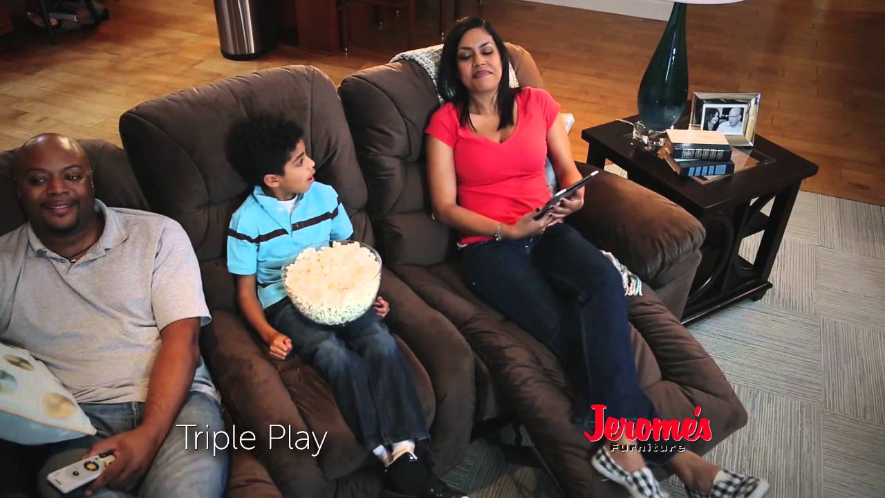 Jerome's $799 Triple Play Power Reclining Sofa