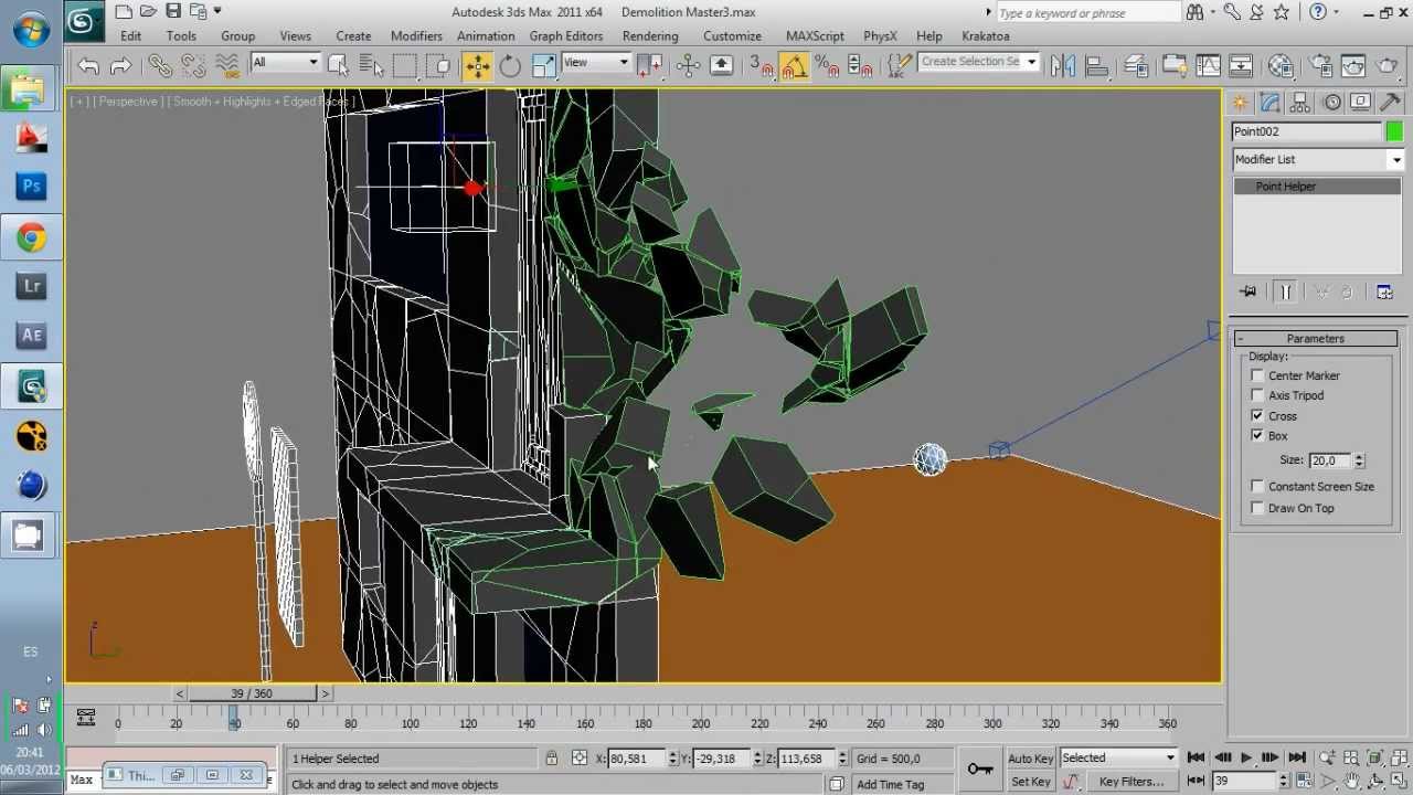Destruction with Thinking Particles