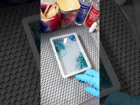 Sedimentations resin photo frame #janchun #epoxy #resin #art #photo #diy