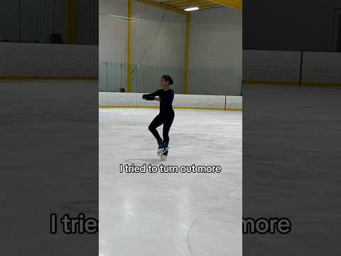 How’d i do? #youtubeshorts #figureskaters #iceskating #dance #pirouette #spins #iceskating #turnout