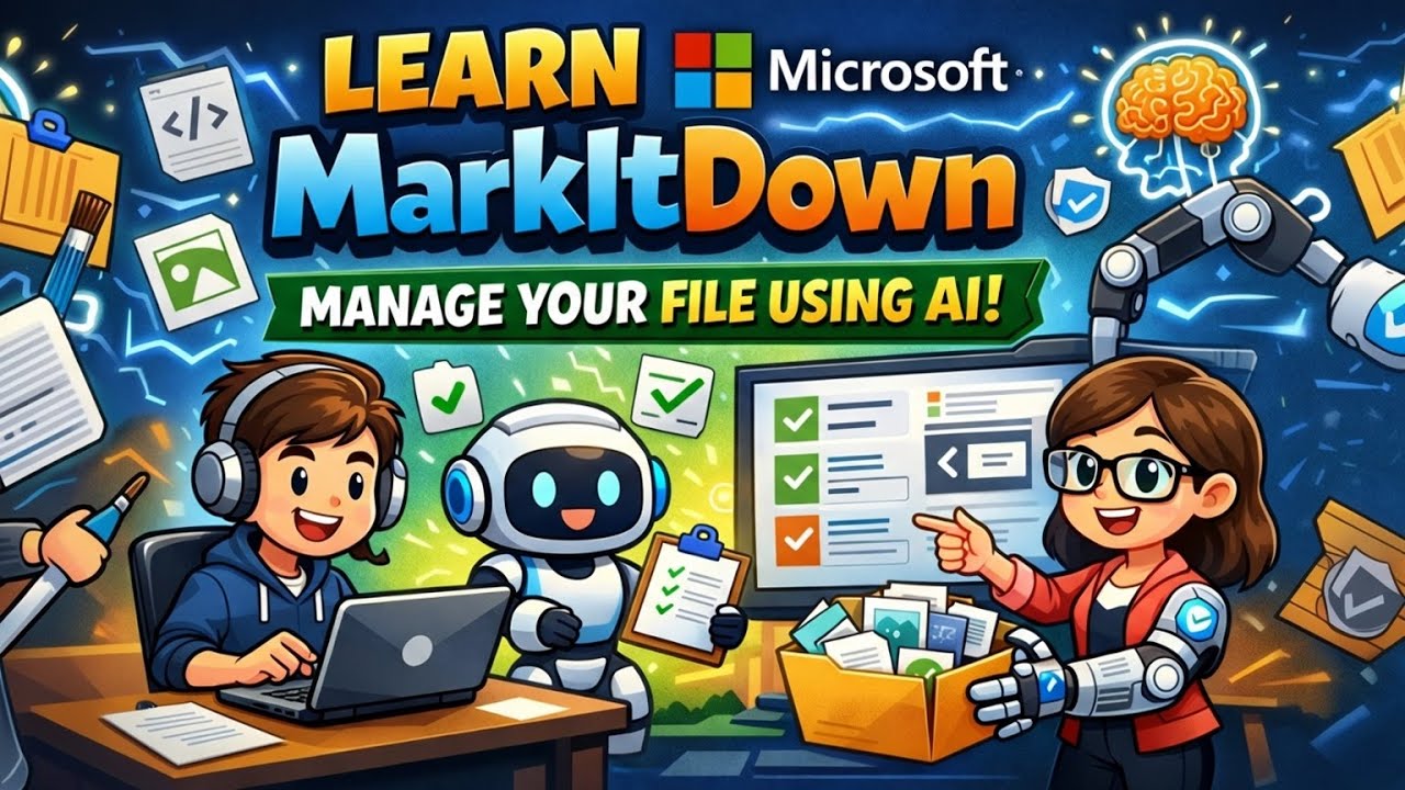 Learn Microsoft MarkItDown | Manage Your Files using AI | Tech Edge AI