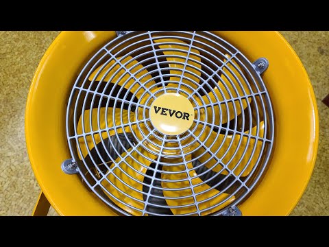 Vevor 12" 2700 CFM ATEX Explosion-Proof Portable Industrial Ventilation Fan Review