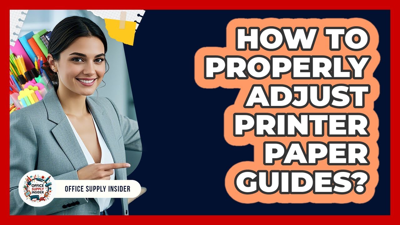 How To Properly Adjust Printer Paper Guides?