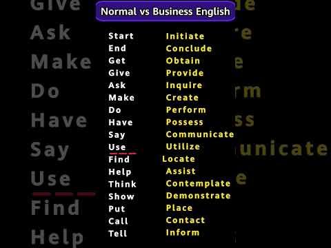 Normal vs Business English | Vocabulary #english #grammar #shorts #viral