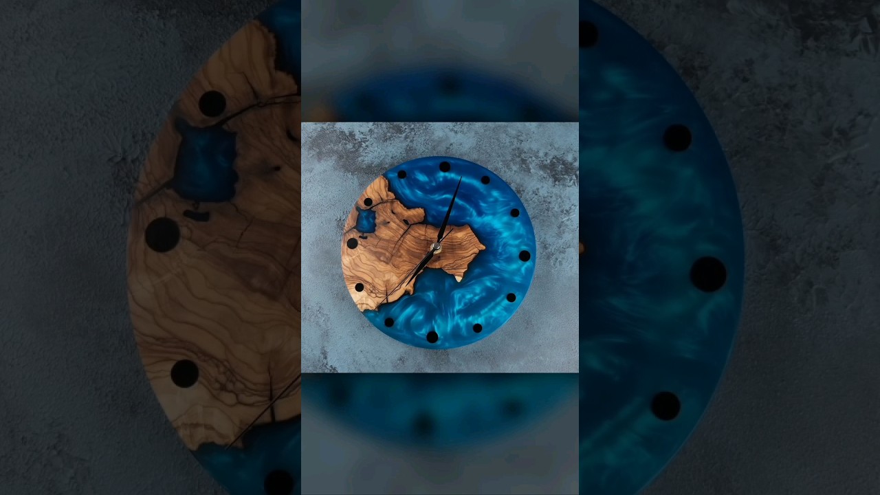 How to Make a Wall Clock with Wood and Resin