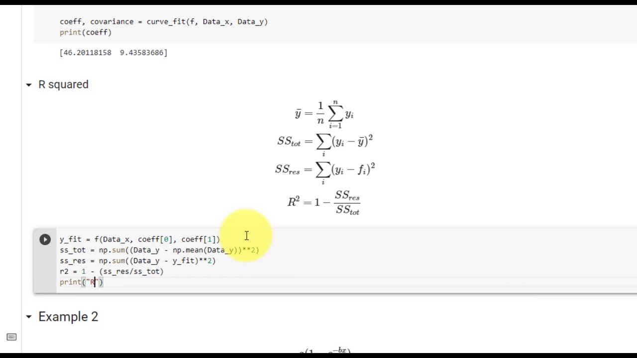 Lab 8. Part 2: Curve Fitting using Scipy