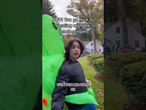POV: You go trick or treating with the teacherās pet #comedy #teacherspet #satire #pov #school