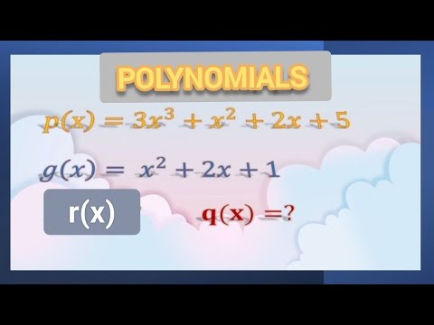 Divide p(x)=γ3π₯γ^3+π₯^2+2π₯+5 ππ¦ π(π₯)= π₯^2+2π₯+1 and find quotient q(x) and remainder r(x)#polynomials