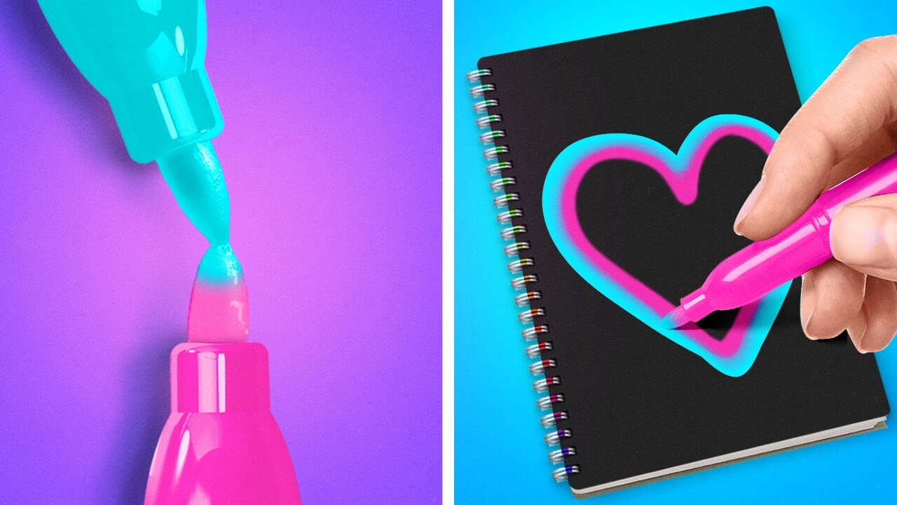 100+ ART HACKS AND SCHOOL CRAFTS FOR EVERYONE